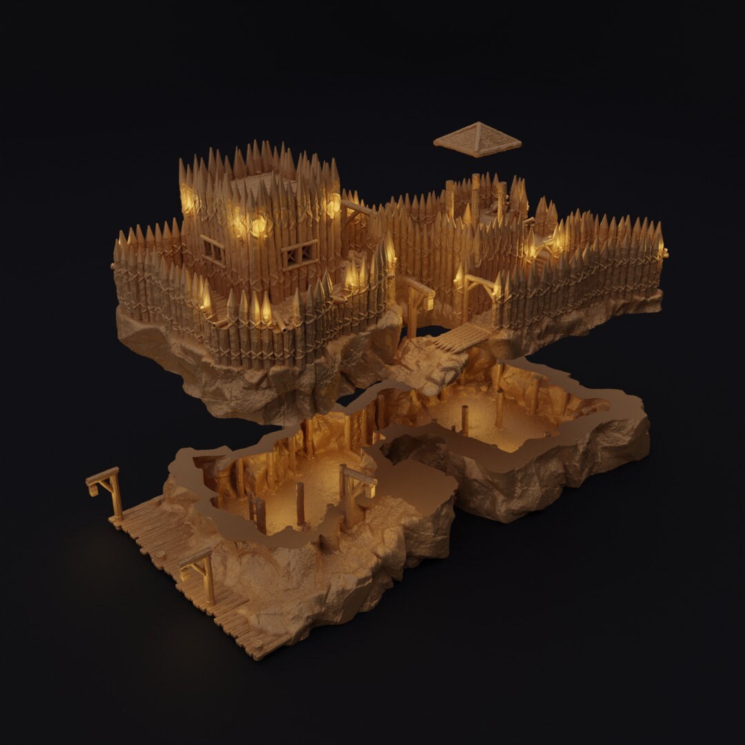 Pirate Fort Pirate Hideout Fort Hideout Dungeons and - Etsy