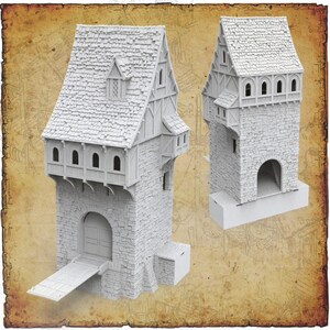 Ancrabourg City Gate and Walls, Port Walls, Port Royal, Skirmish, D&D ...