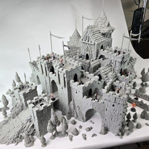 Guardia's Keep: Medieval Castle Fortress 28MM Tabletop Terrain, Model ...