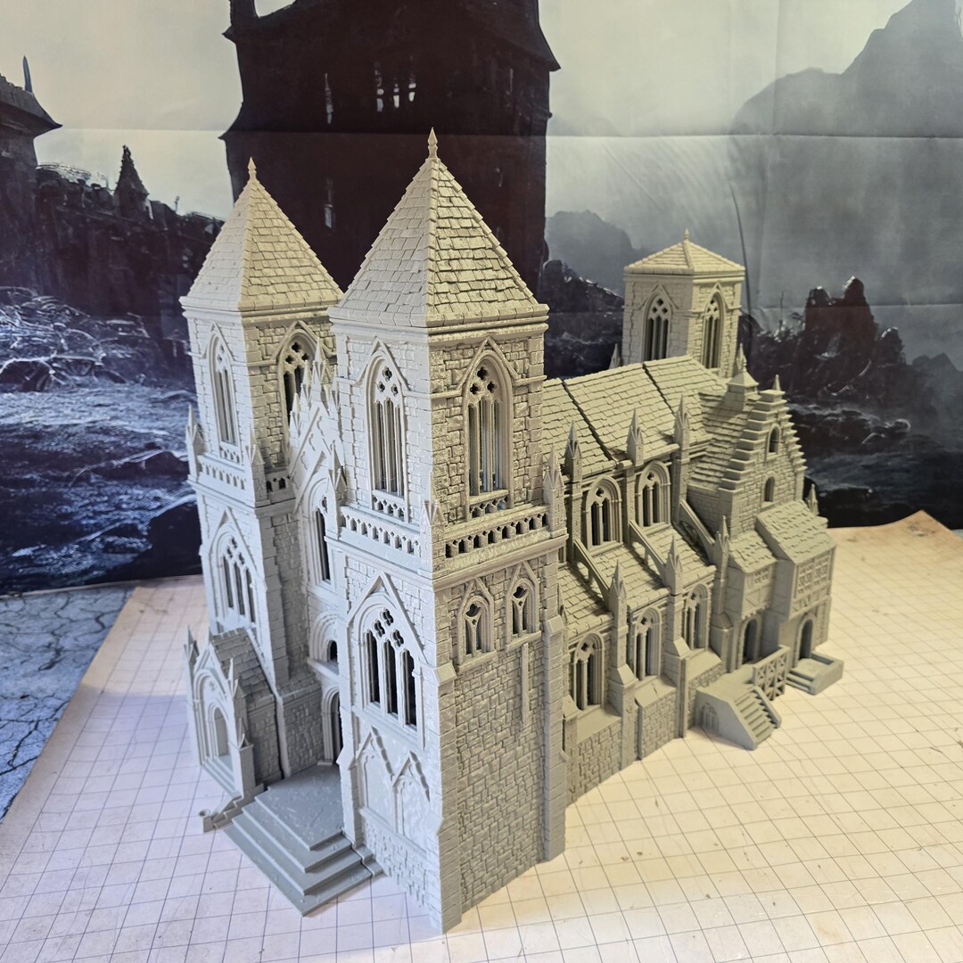 Leichheim Great Church: 28mm Medieval Gothic Cathedral Model - Ideal ...