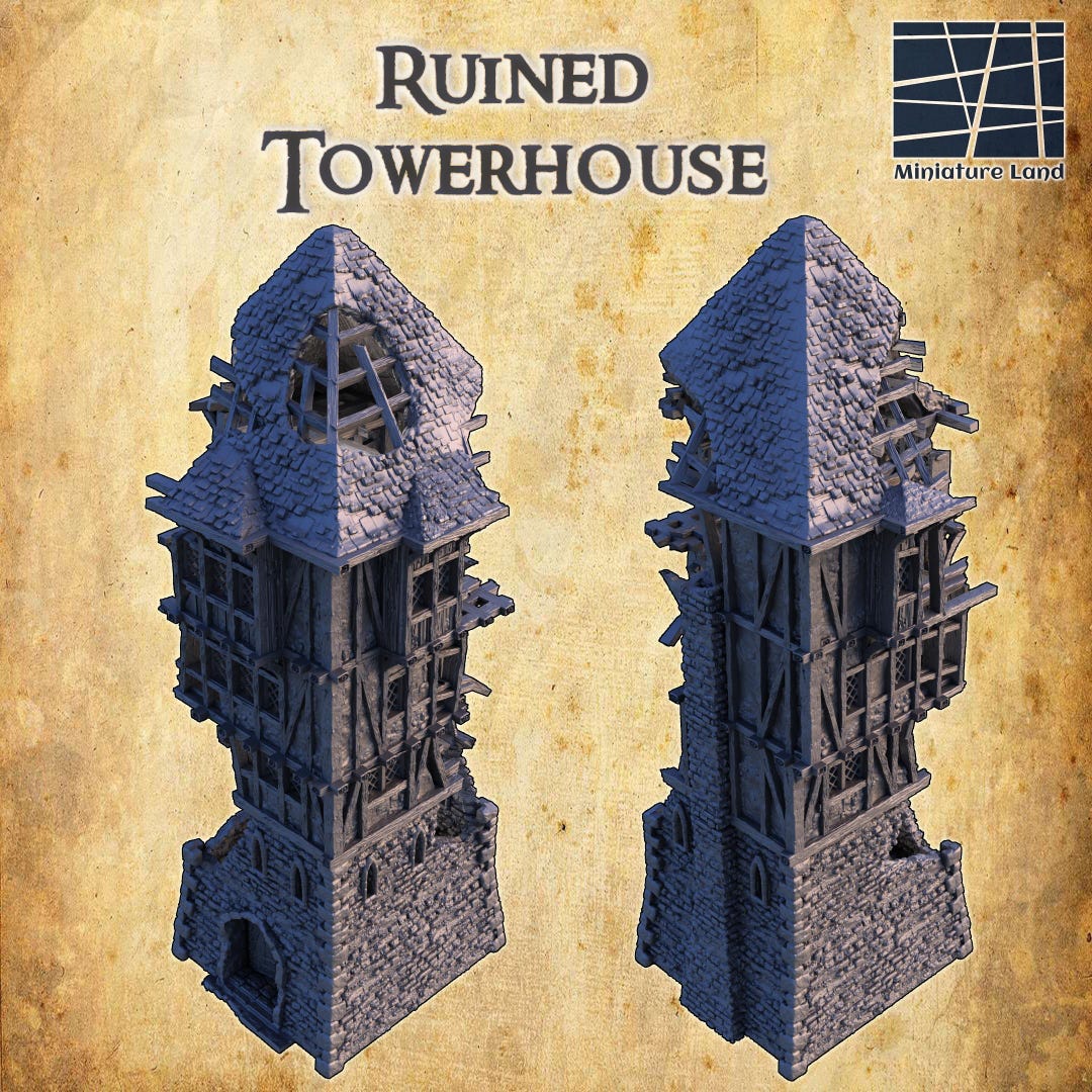 Ruined Towerhouse: Medieval Relic - Ideal for Fantasy Rpgs and ...