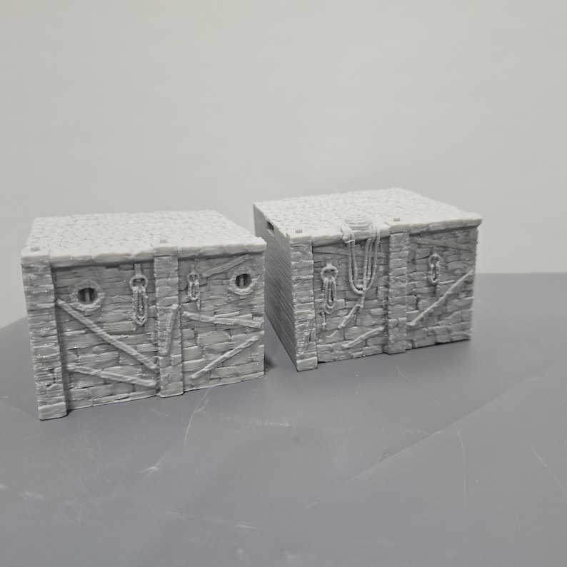 Quay Dock Parts 28mm – Modular 3D Printed Unpainted PLA Terrain Pieces ...