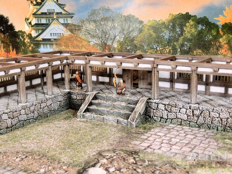 Samurai Temple Walls, Samurai Walls, Temple Walls, Dungeons and Dragons ...