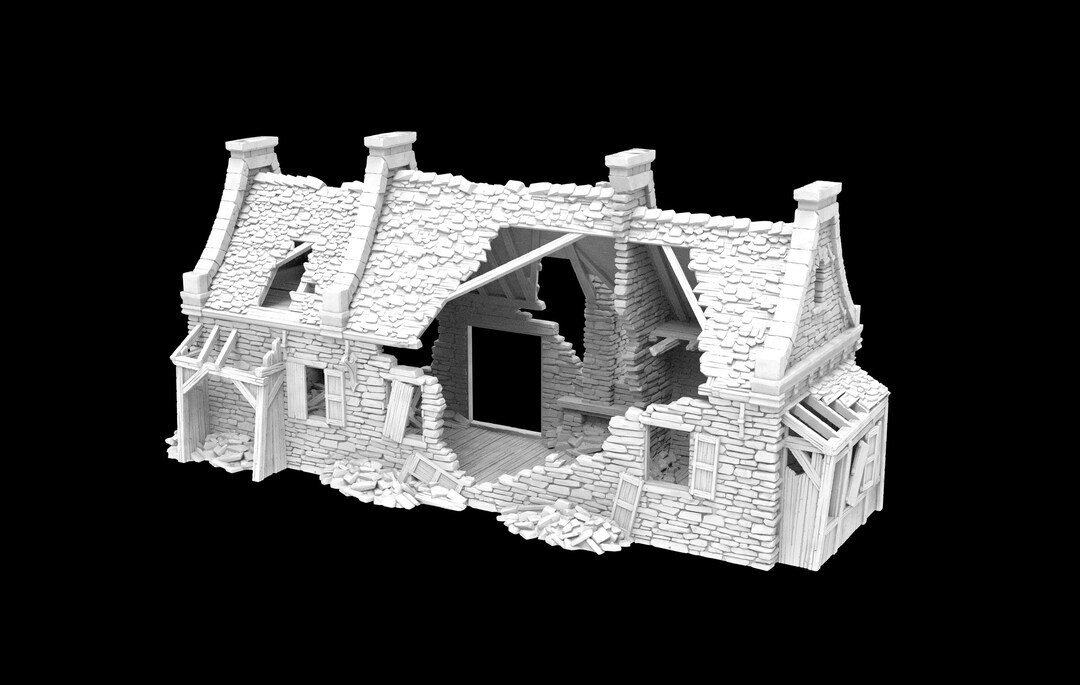 Moore's Residence Ruin for Dnd, Pathfinder, Bolt Action, Revolutionary ...