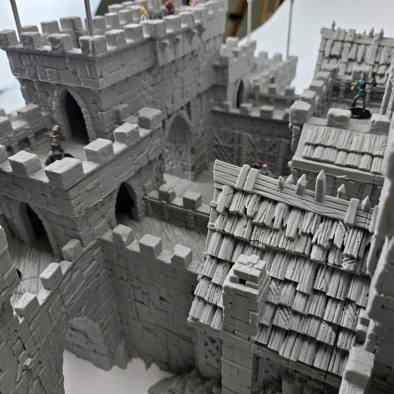 Guardia's Keep: Medieval Castle Fortress 28MM Tabletop Terrain, Model ...