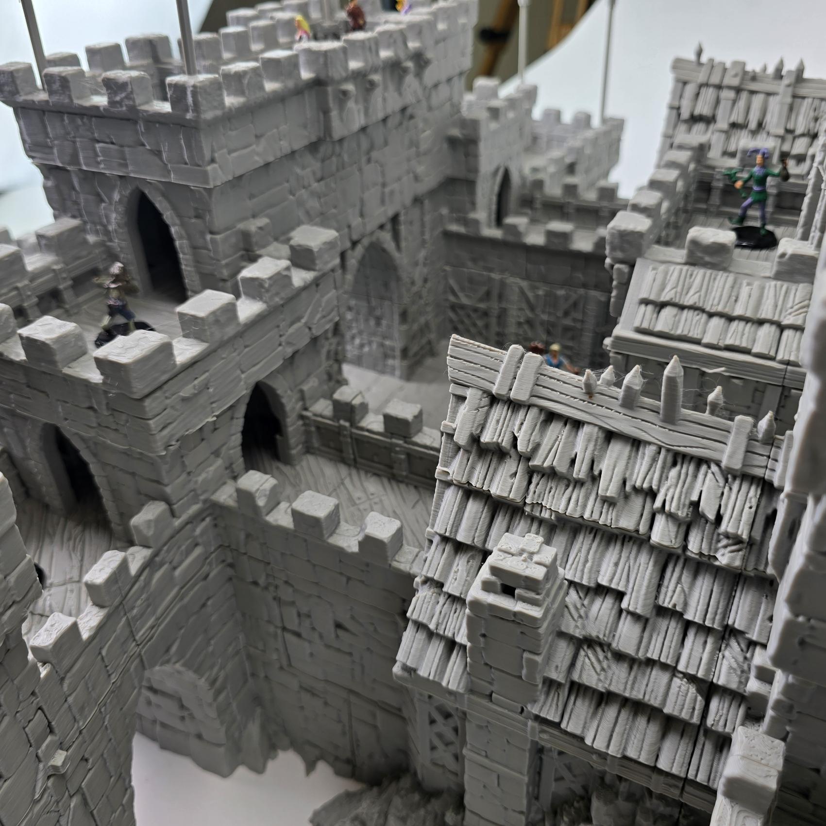 Guardia's Keep: Medieval Castle Fortress 28MM Tabletop Terrain, Model ...