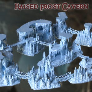 Raised Frost Cavern – Modular Ice Dungeon Terrain for Rpgs & Wargames ...