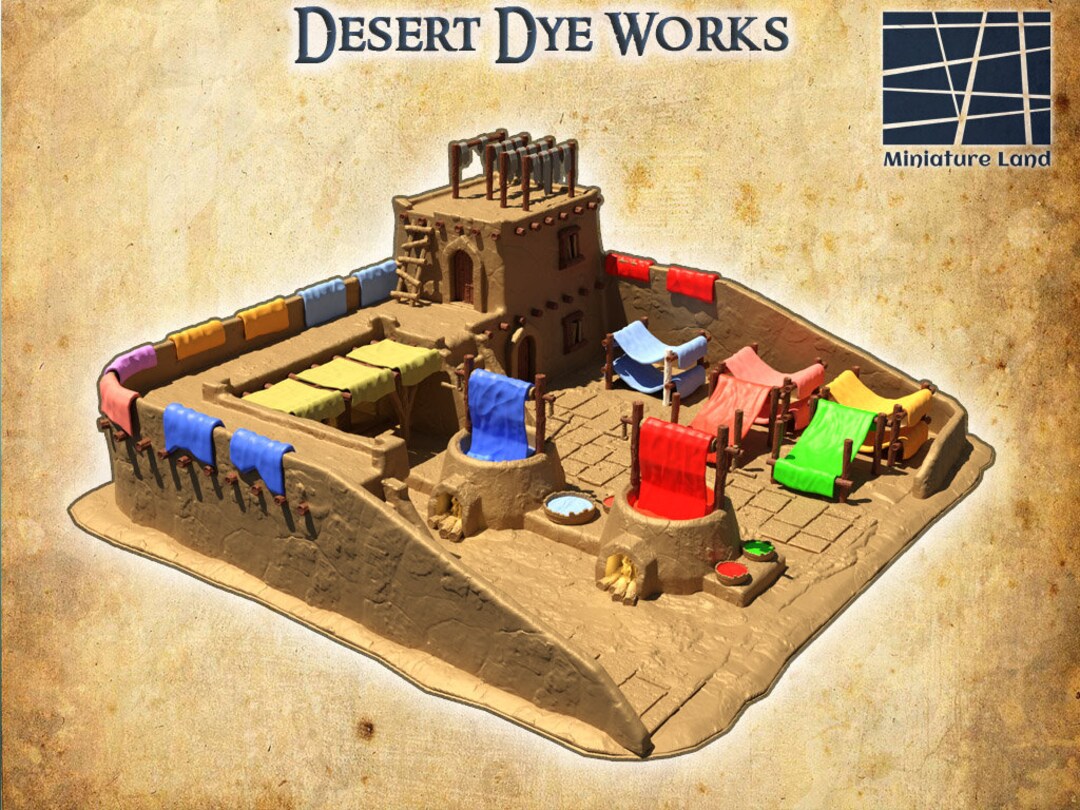 Desert Dye Works, Desert Terrain, Dnd Terrain - Etsy