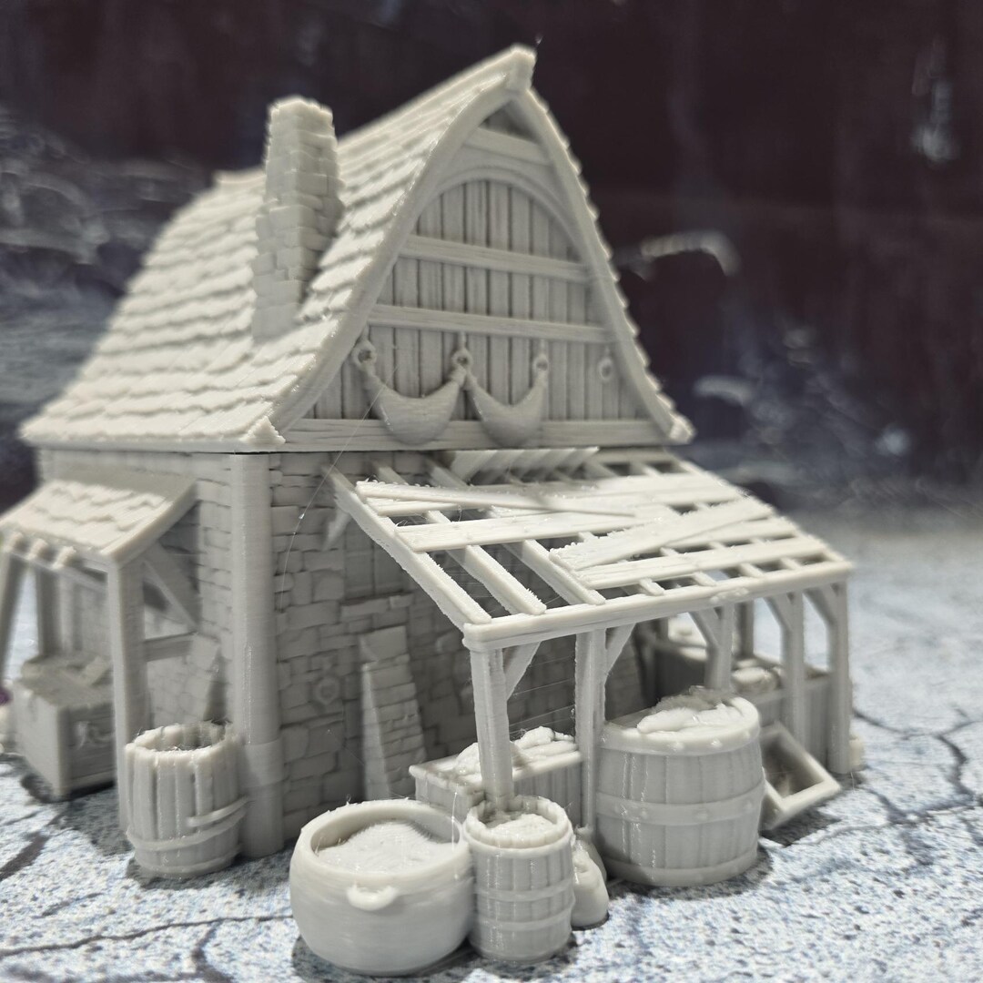 Ancrabourg Fishmonger's Workshop, Fish Market, Fishers House, Port ...