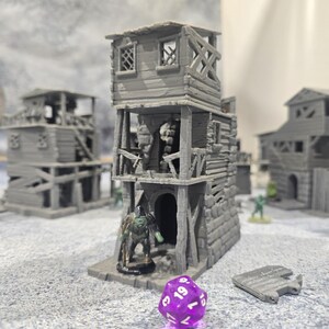 Slums District Set - 9 Slum Houses for Dnd, Pathfinder, and Wargaming ...