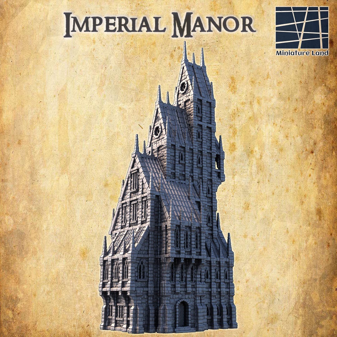 Imperial Manor: Medieval Gothic Manor Model - Ideal for Historical ...