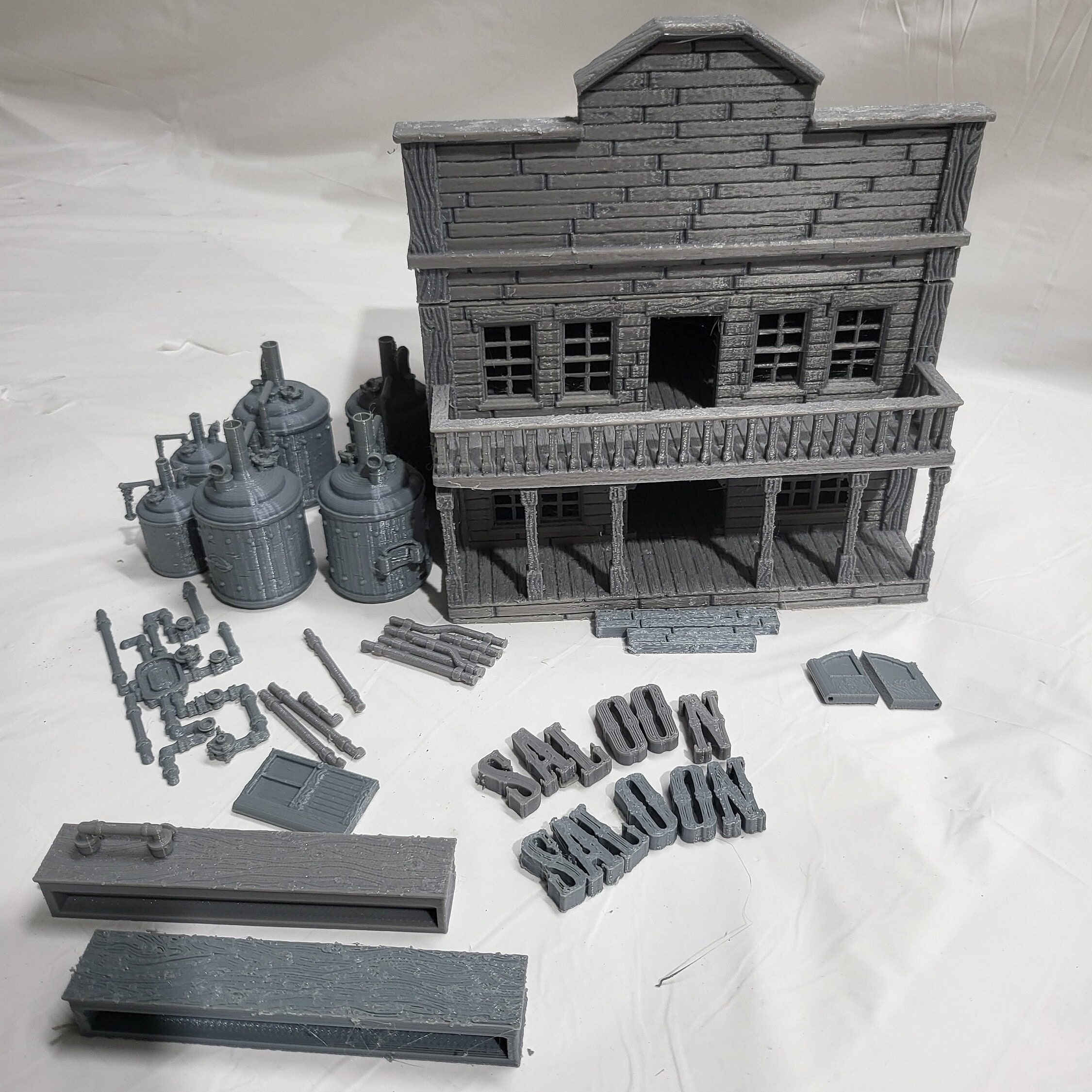 Saloon, Steampunk Saloon, Old West Saloon, Old West Terrain, Bar ...