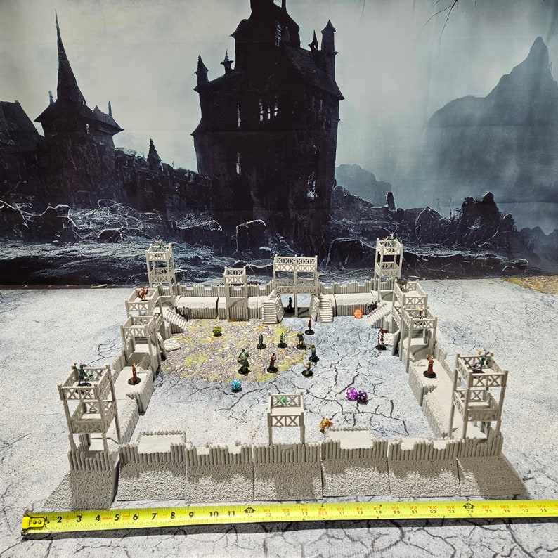 15mm Desert Wall Kit Roman Camp Walls Towers Kit Watchtower Tower ...