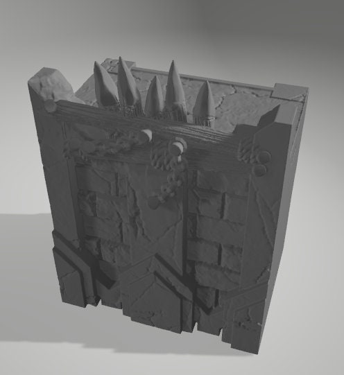 Orc Outpost Wall Sections, 28mm Dwarven Ruin - - Dungeons and Dragons ...