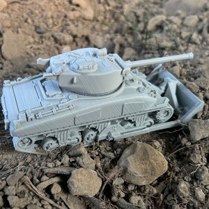 M4A1 Sherman Dozer, Tank, , Modern Warfare, Tabletop Terrain, WW2, - Etsy