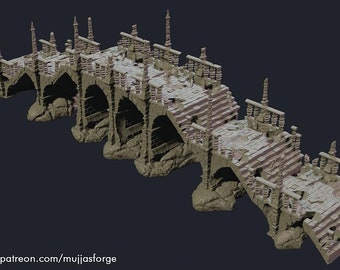 Medieval Ruined Kings Gate Dnd Terrain for Dungeons and - Etsy