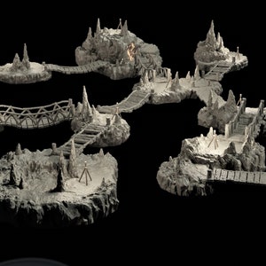 Cavern Set, Raised Cavern Set, Cavern Floor Setting, Cavern Terrain ...
