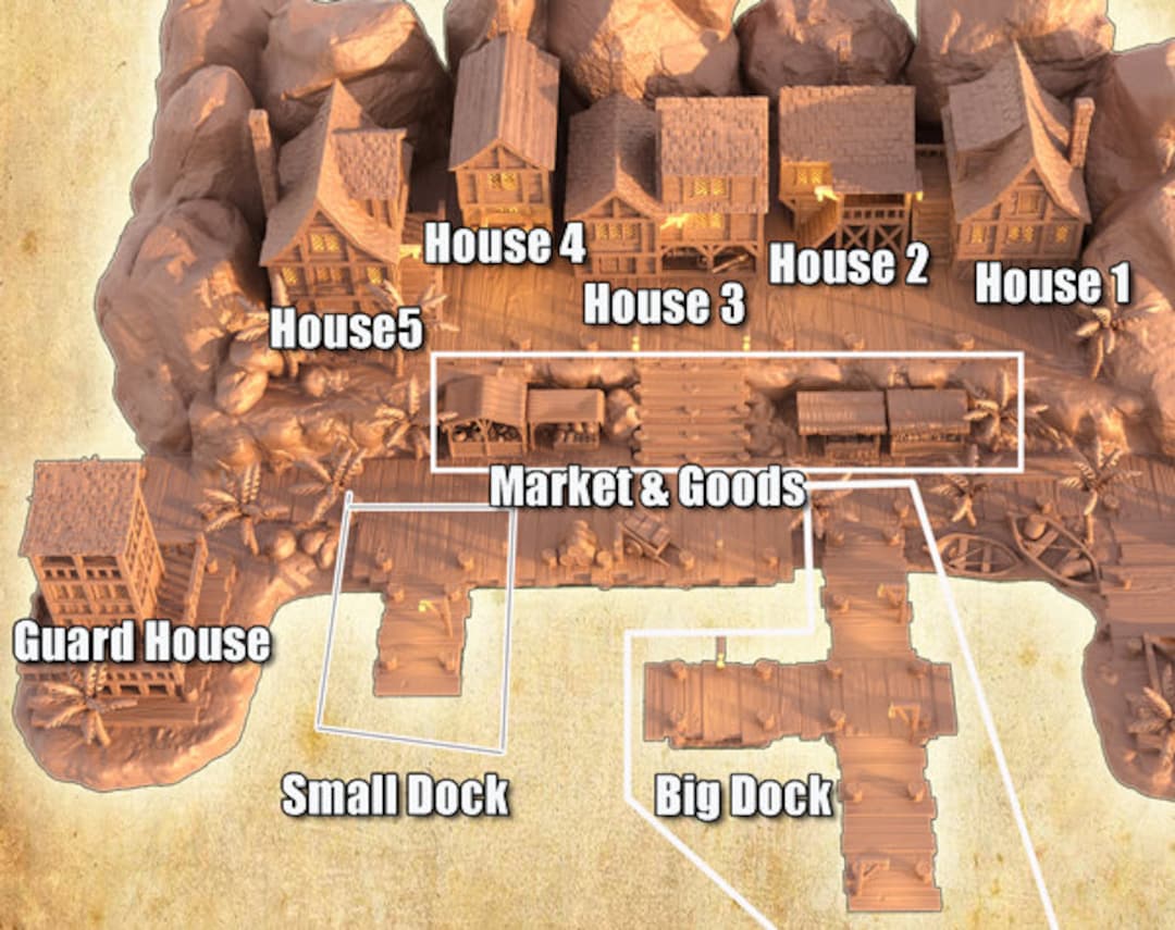 Pirate Village, Individual Buildings - Etsy