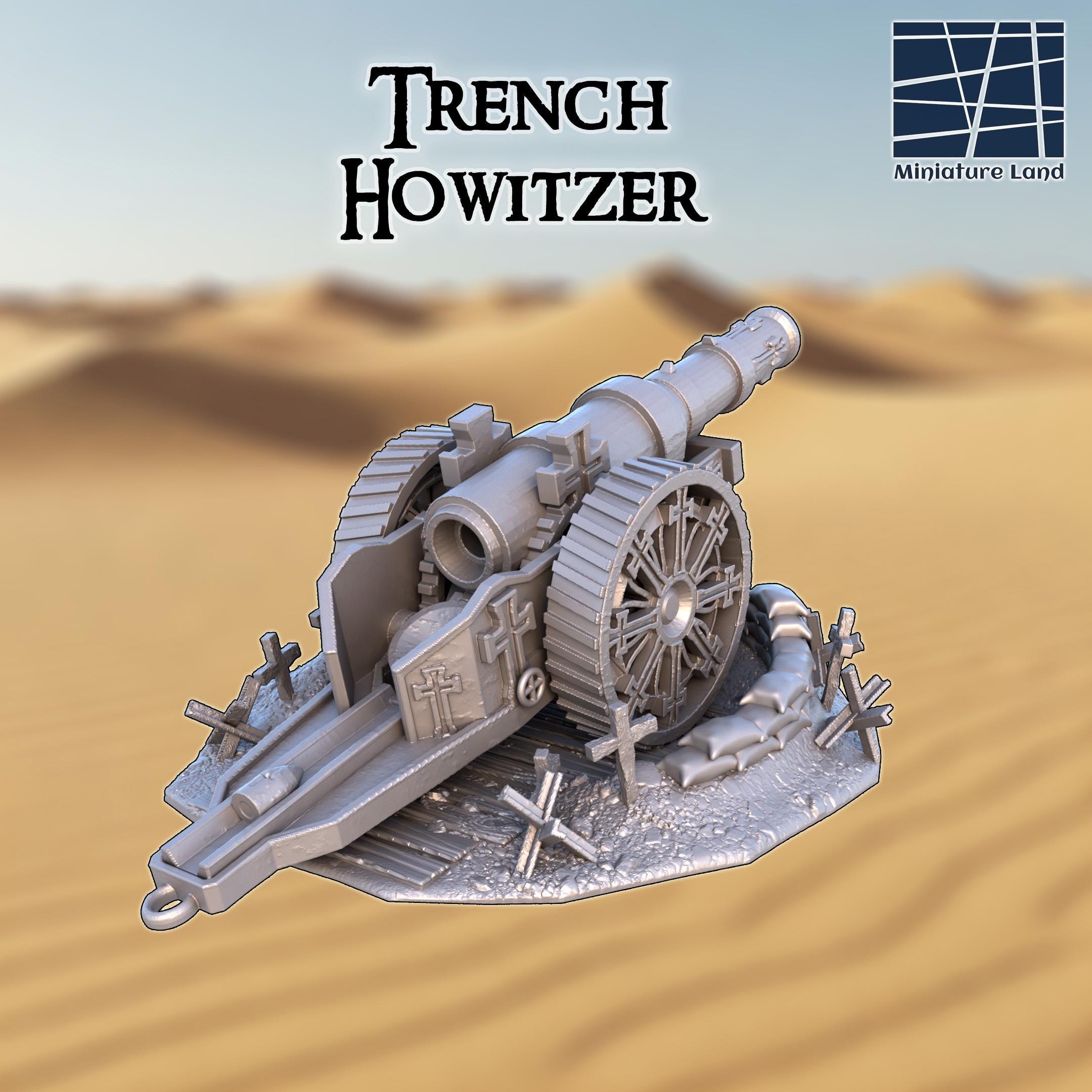 Field Trench Howitzer Mk. IV – 28mm Emplaced Artillery - Etsy