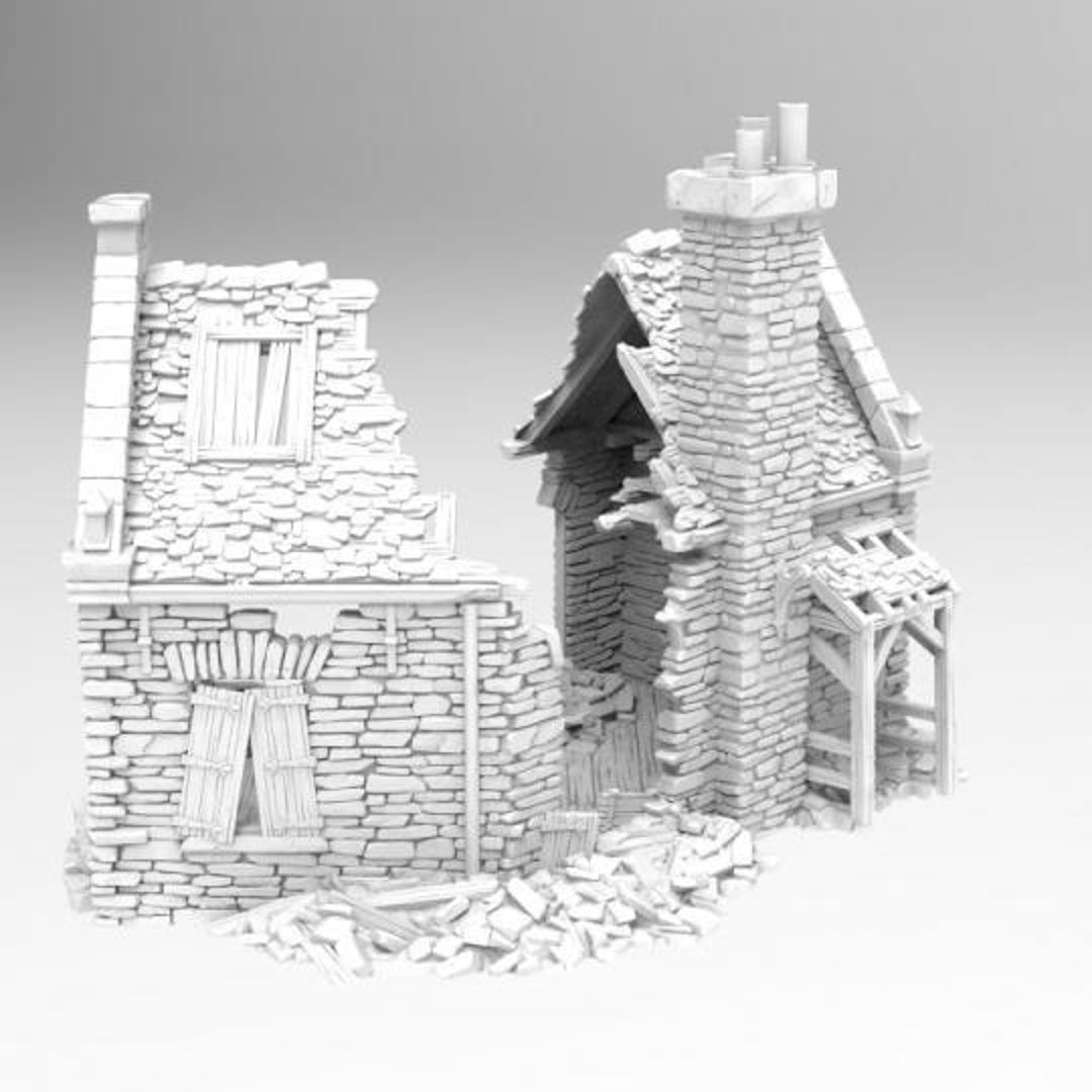 Ruined Cooper's Residence for Dnd, Pathfinder, Bolt Action ...