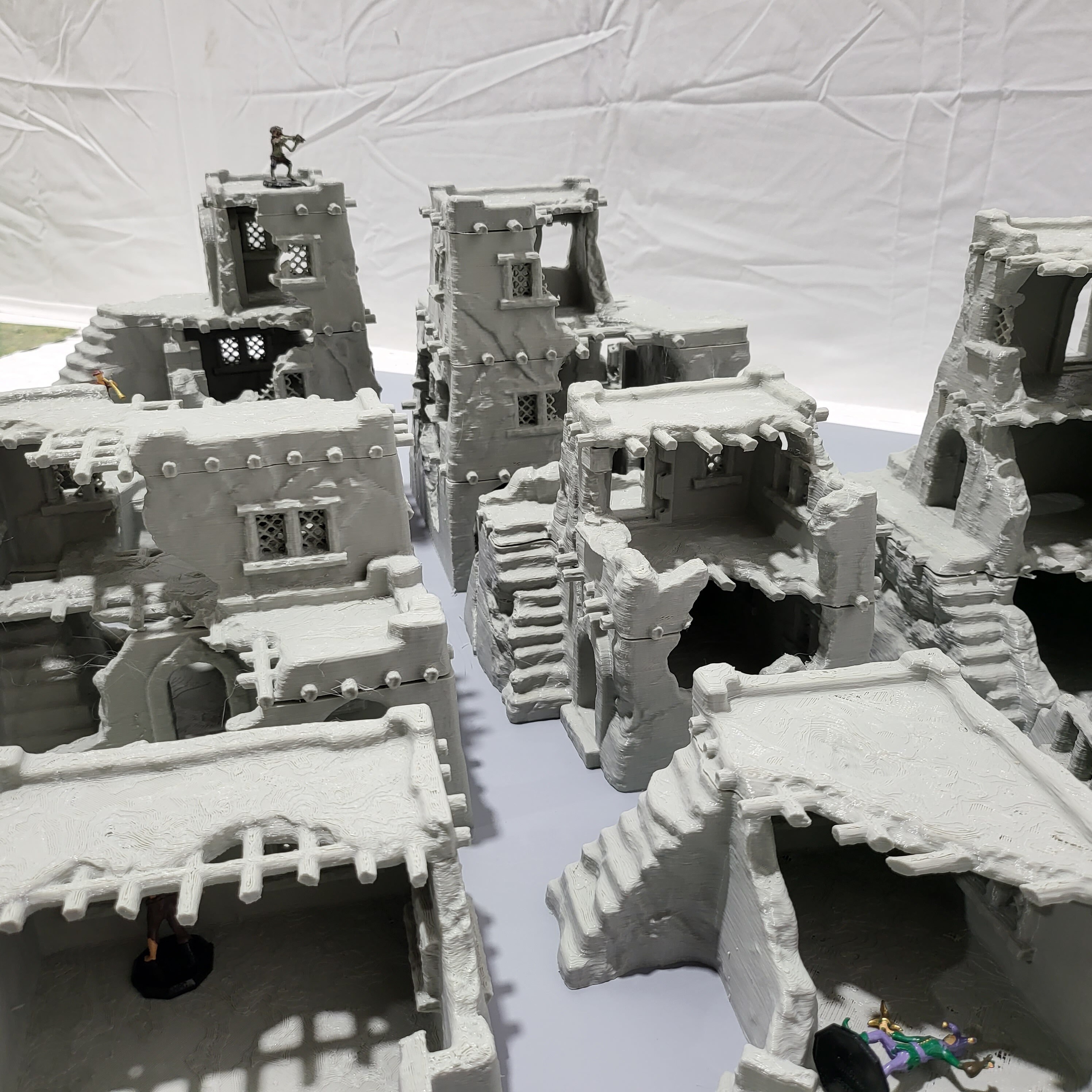 Ruined Desert Settlement for Dnd, Pathfinder - 10 Ruined Buildings Set ...
