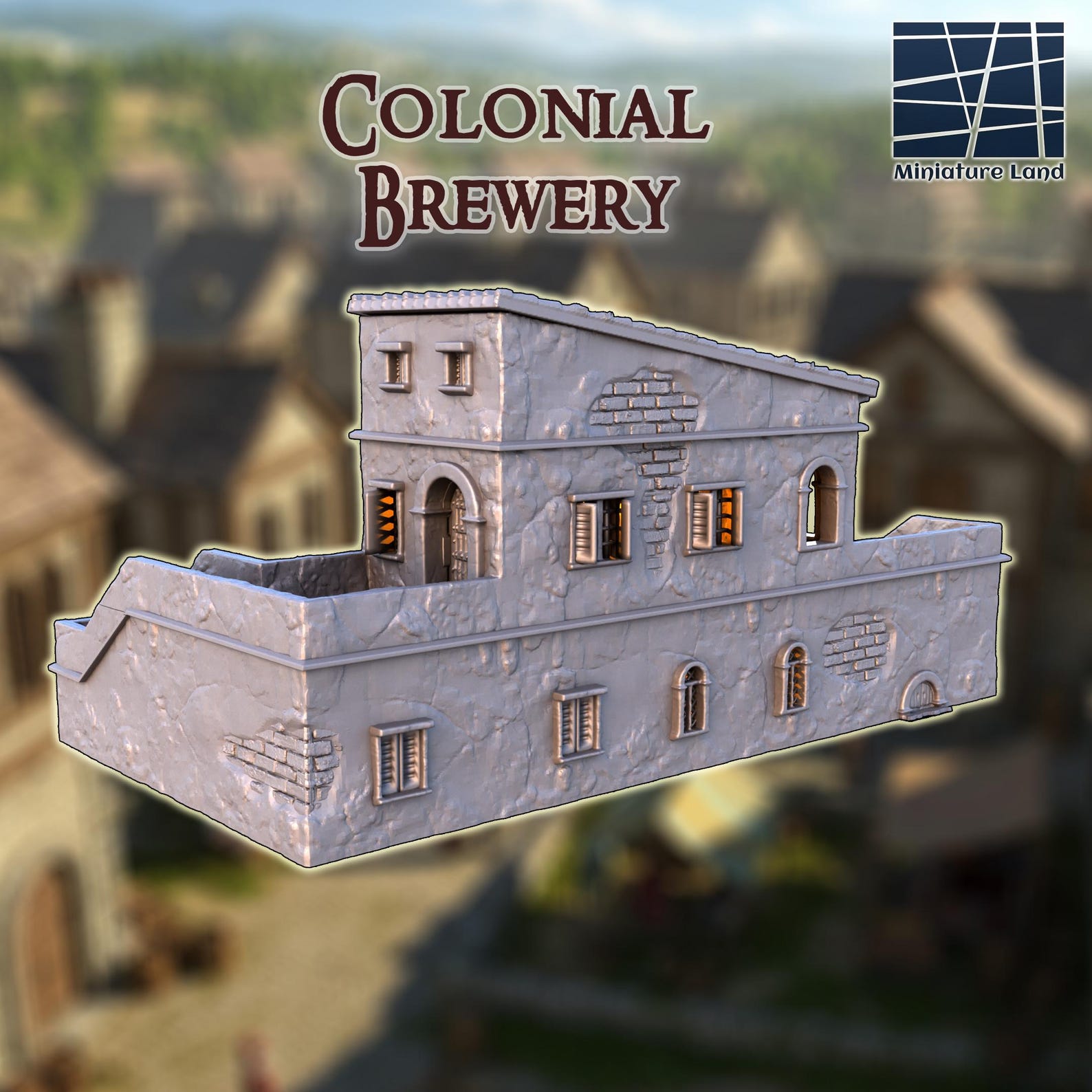 Colonial Brewery: Early American Tavern 28MM Tabletop Terrain, Model ...