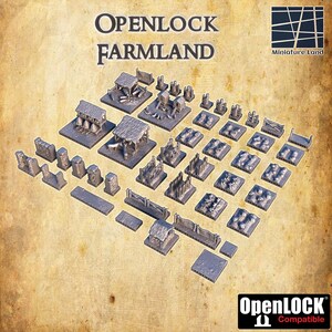 Modular Farmland: Medieval Era Agriculture Terrain - Tabletop RPG and ...