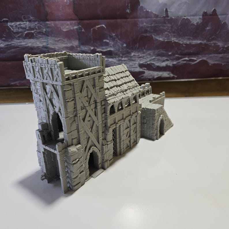 Defensive Post: Medieval Fortress Outpost Tower Terrain Standard ...