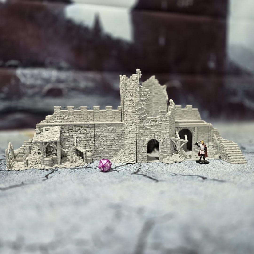 Stables & Storage Ruin for Dnd, Pathfinder, Bolt Action, Revolutionary ...