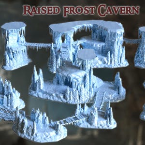 Raised Frost Cavern – Modular Ice Dungeon Terrain for Rpgs & Wargames ...