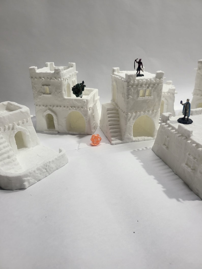 Desert Mud House Set for Dnd, Pathfinder, War Gaming - 6 Tabletop RPG ...
