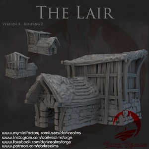 The Lair Rats Lair 4 Buildings Caves Tunnels Dnd Terrain - Etsy