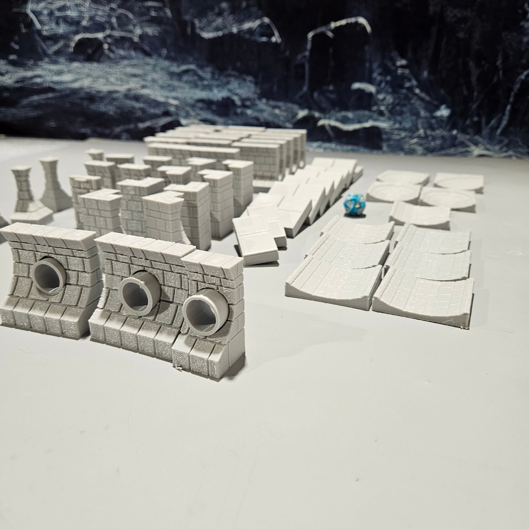 50+ Parts, City Sewer System Set, Tabletop Terrain, Gaming Miniature ...