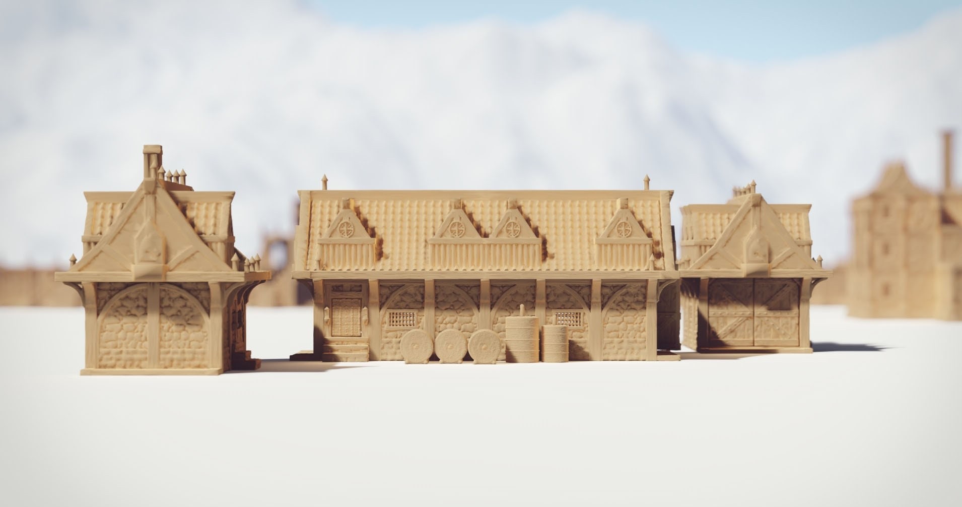 Barenhole Barn Set 28mm Scale Warhammer Dungeons and - Etsy