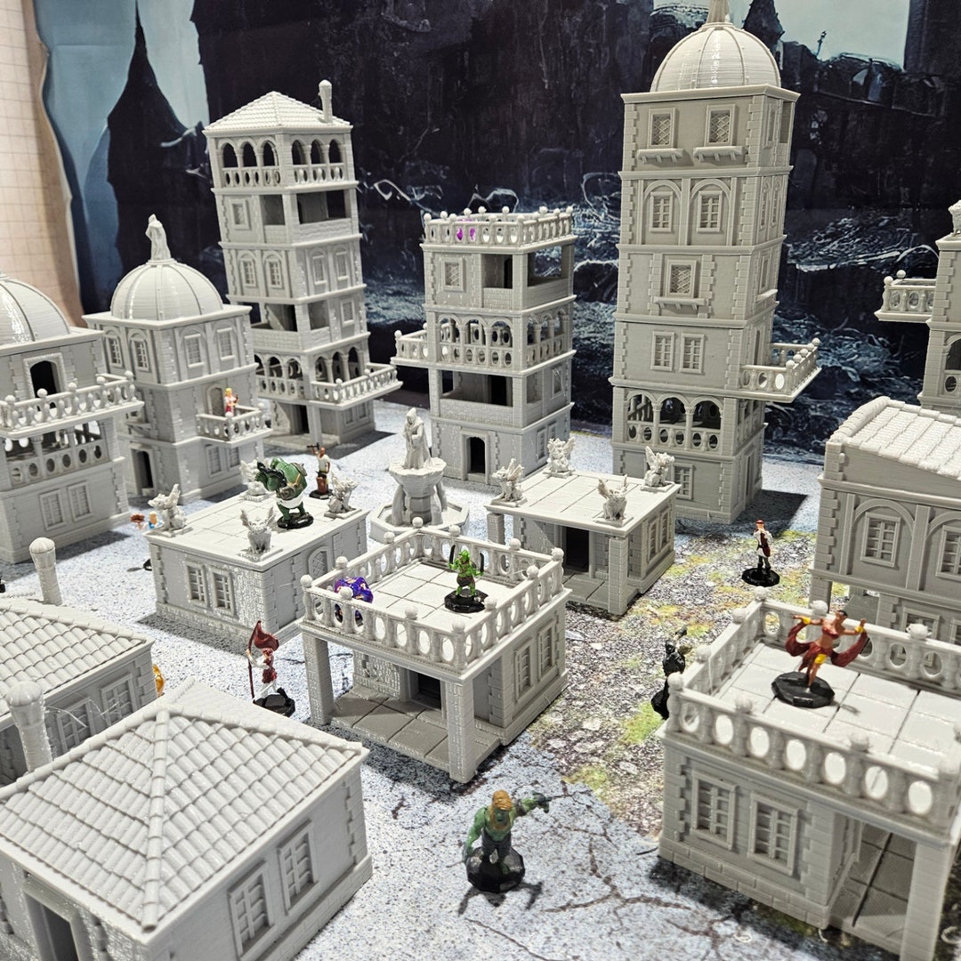 Modular City Set for Dnd, Pathfinder - Salmystia Modular Town - Etsy
