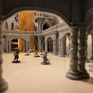 28mm Elven Guard Tower and Walkway - Citrine Tower for Dnd, Pathfinder ...