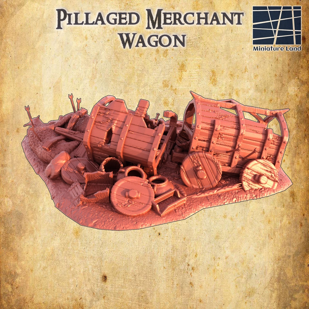 Pillaged Merchant Wagon Merchant Ruin Cart Ruin Wagon Ruin - Etsy