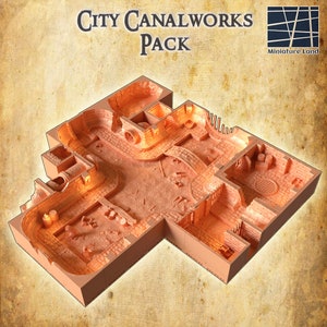 Modular City Canal Works, Sewer System, Underground Terrain - Etsy