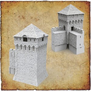 Ancrabourg City Gate and Walls, Port Walls, Port Royal, Skirmish, D&D ...