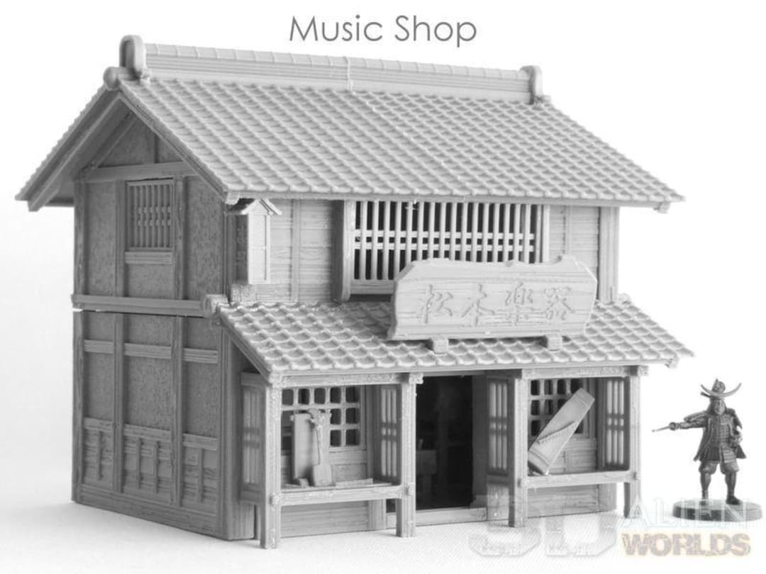 Samurai Music Shop: Edo Period Traditional Japanese Music Store for ...