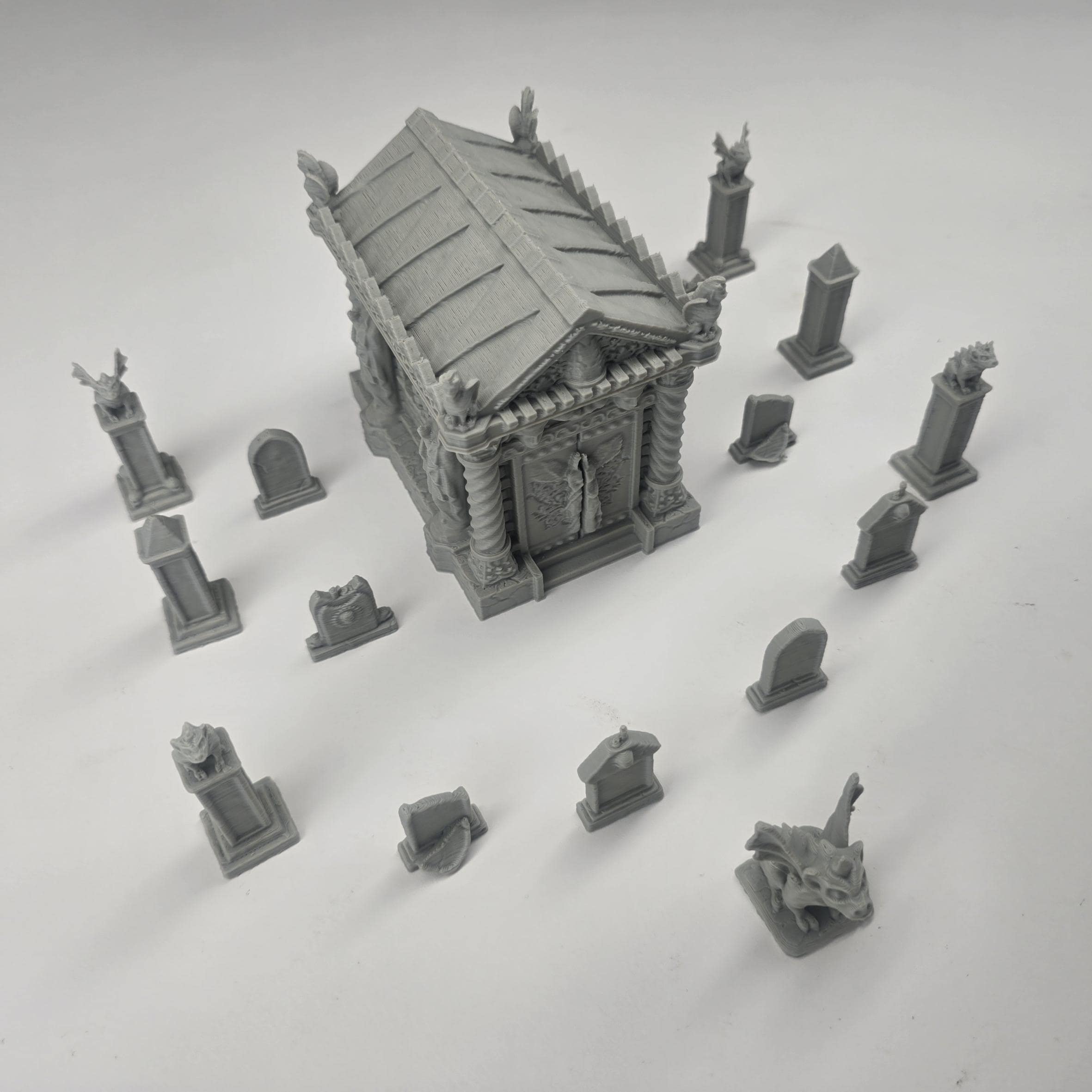 Small Gothic Cemetery Set | 28mm Graveyard Terrain for Tabletop Rpgs ...