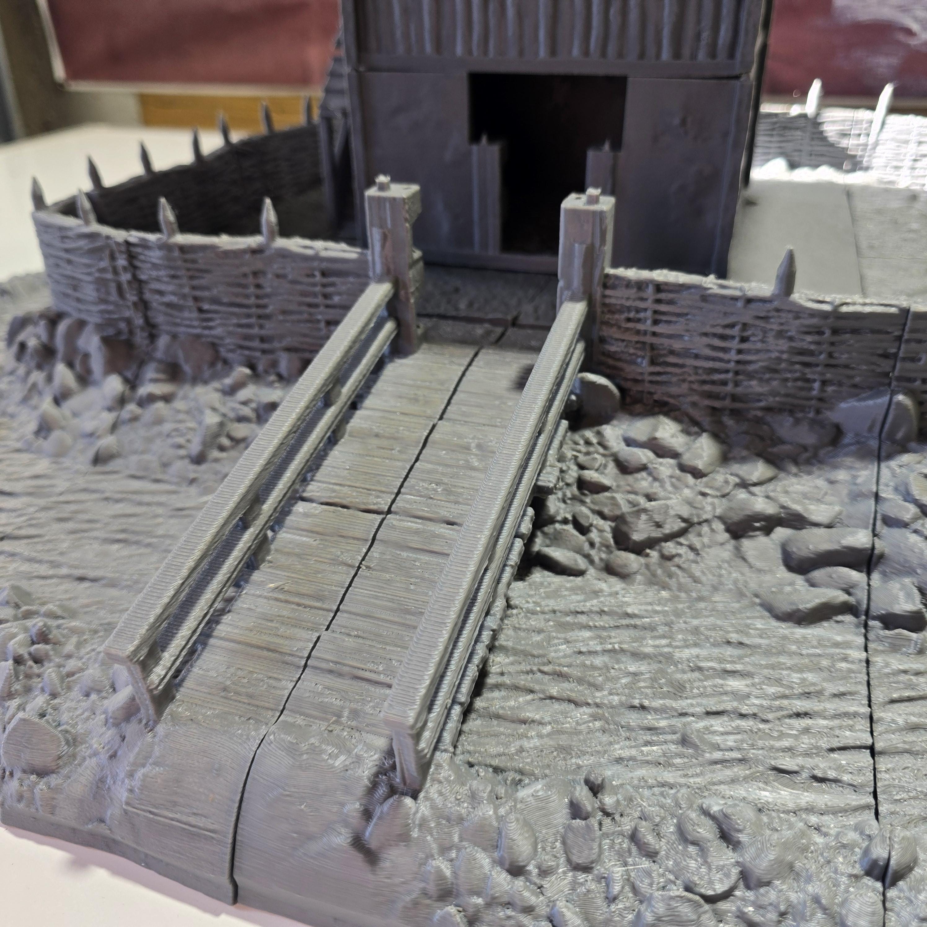 Medieval Wooden Keep: Historical Tabletop Terrain for Role-playing and ...