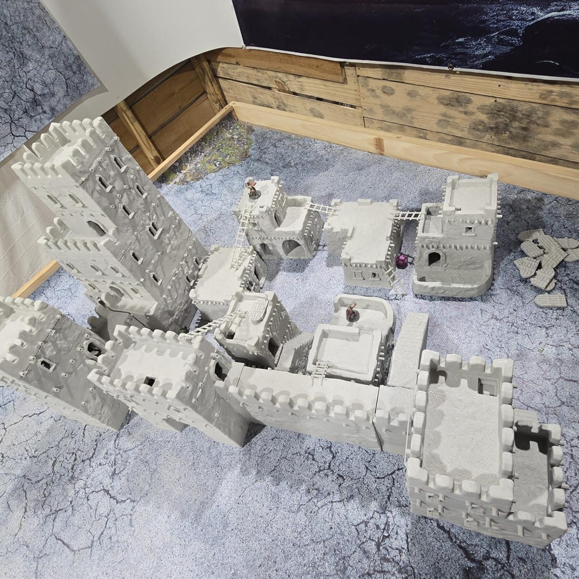 Small Desert Village Set: Medieval Middle Eastern Model for Tabletop ...