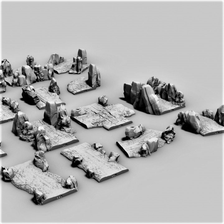 Gully Road Set, 13 Roads, Roads, Tabletop Terrain 28mm Terrain ...
