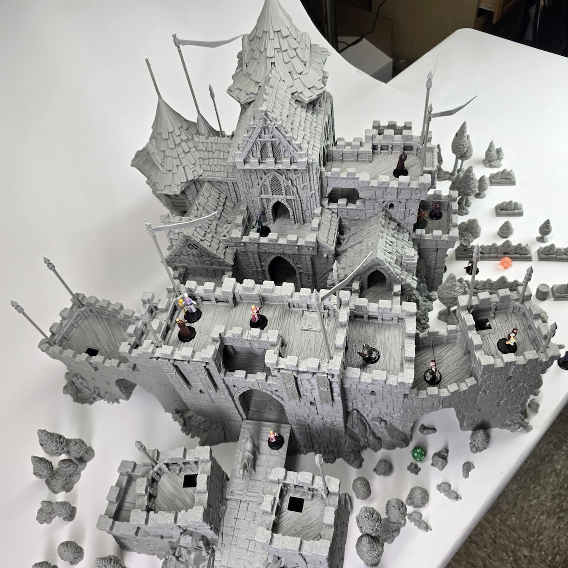 Guardia's Keep: Medieval Castle Fortress 28MM Tabletop Terrain, Model ...