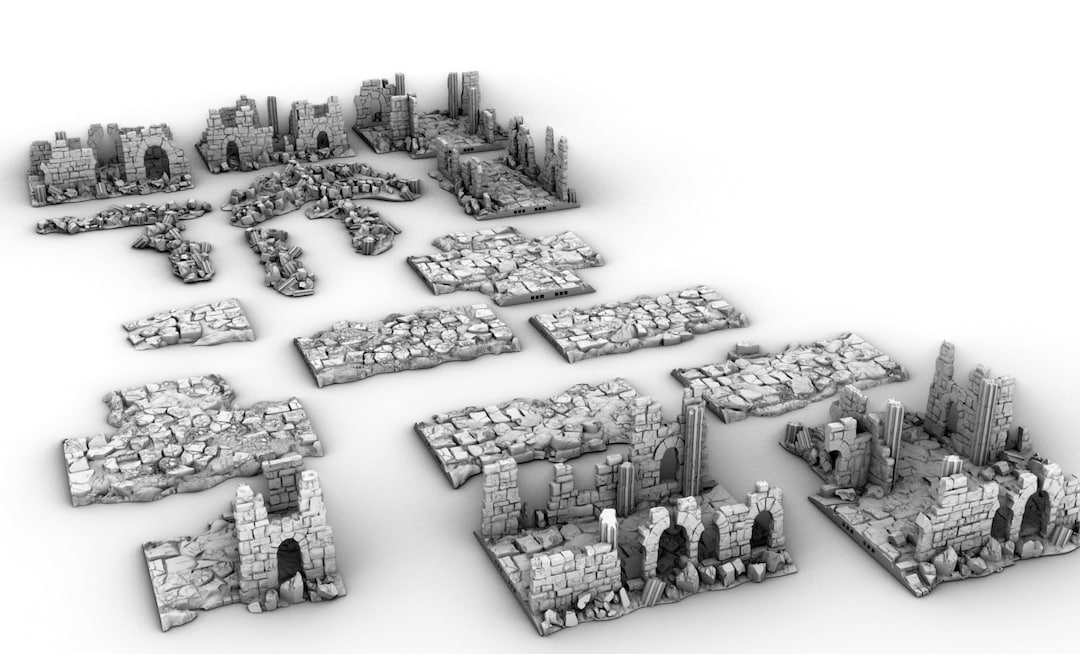 Lost Road Ruins City Blocks Ruins - Etsy