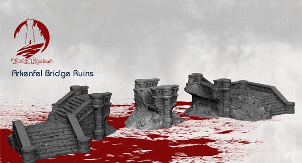 Arkenfel Bridge Ruins Modular Bridge Ruins Dungeons and - Etsy