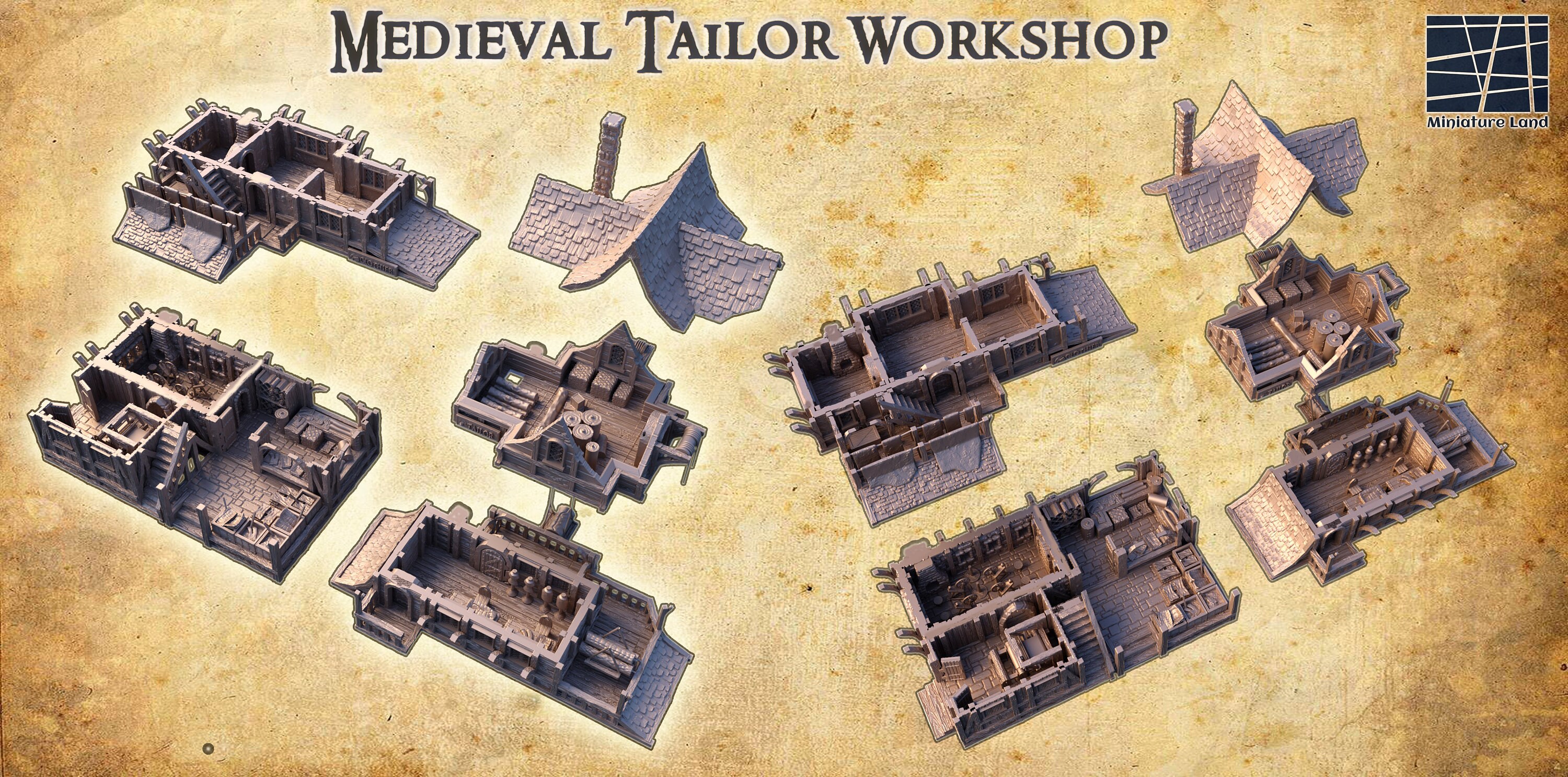 Medieval Tailor Workshop, 28mm - Etsy