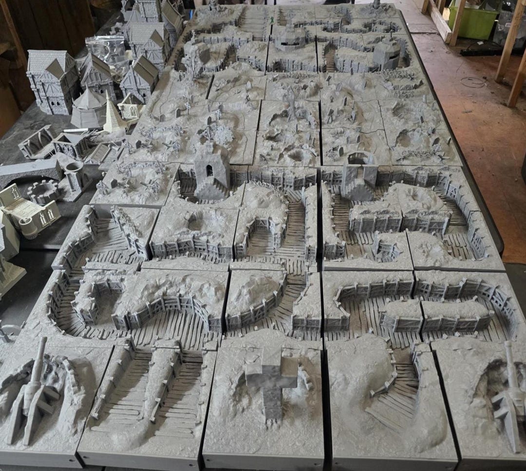 Trench Battle Zone: Historical Wargaming Terrain for Tabletop Rpgs ...