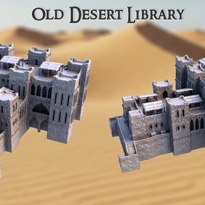 13th Century Middle Eastern Fortress Library | Multi-level Tabletop ...